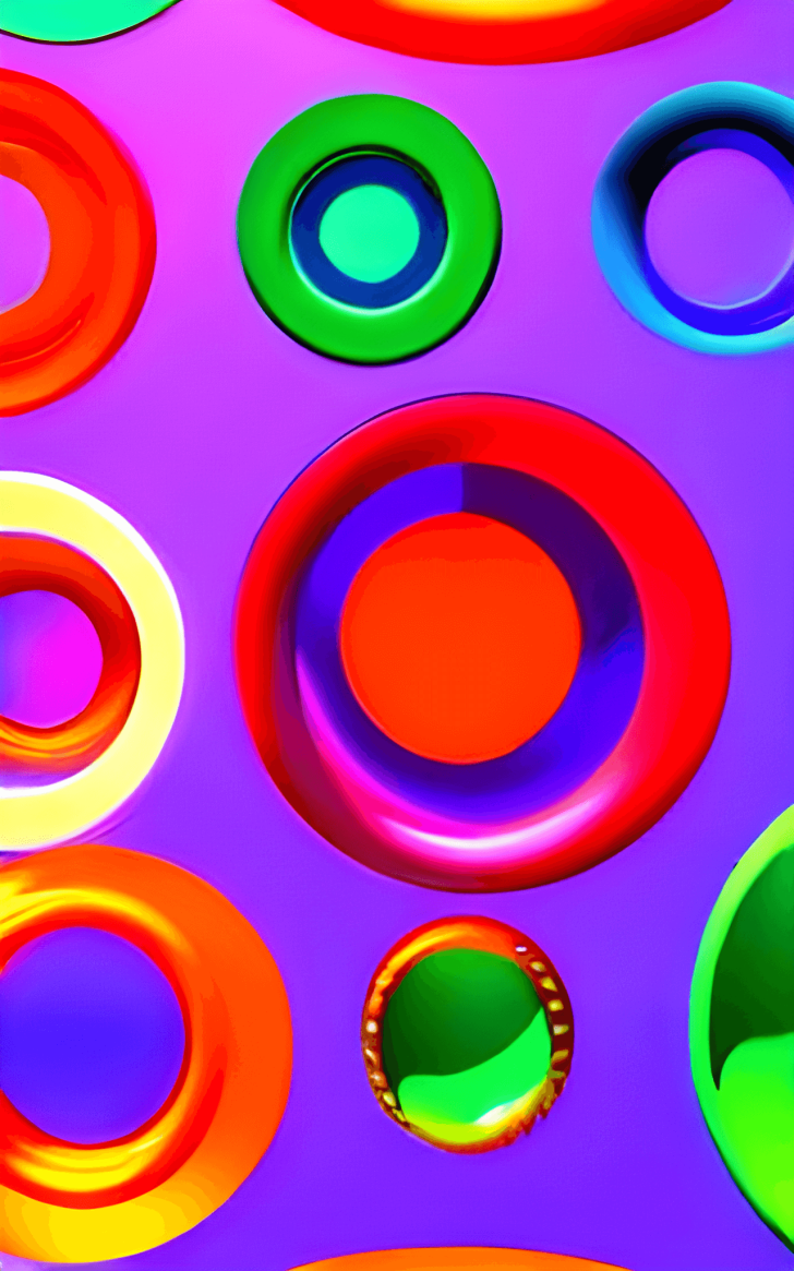 Bright Circles Phone Wallpapers | Aesthetic Wallpapers